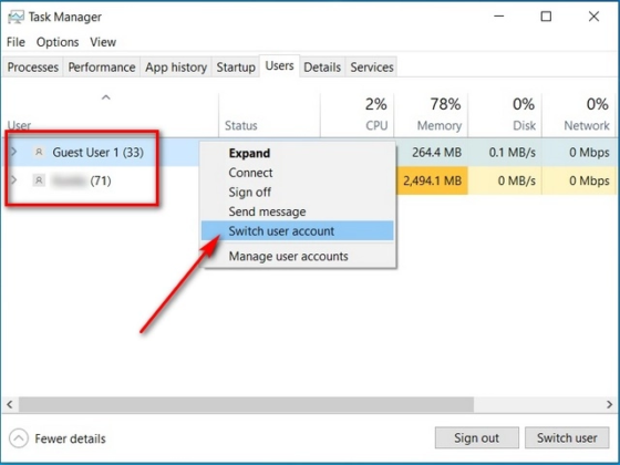 5 Ways to Switch User Accounts in Windows 10 – Tech4Fresher